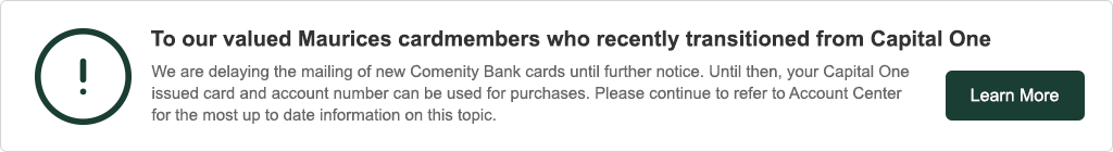 maurices Credit Card - Manage your account